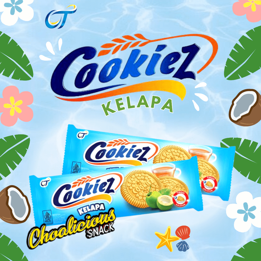 Jual COOKIEZ Kelapa Biskuit rasa Kelapa BOX isi 15 pcs @34 gram | Shopee Indonesia