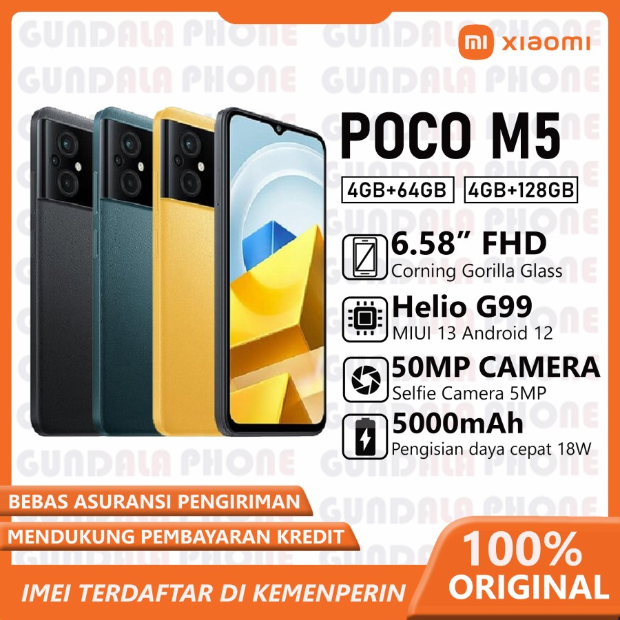 Jual Xiaomi POCO M5 - NFC MediaTek Helio G99 - Triple Camera 50MP ...