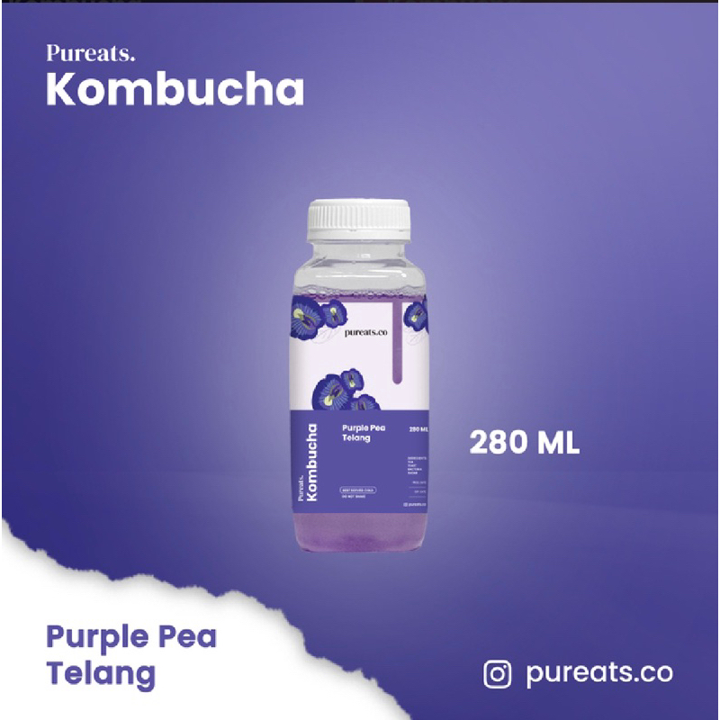 Jual Pure Kombucha - Purple Pea 280ml | Shopee Indonesia