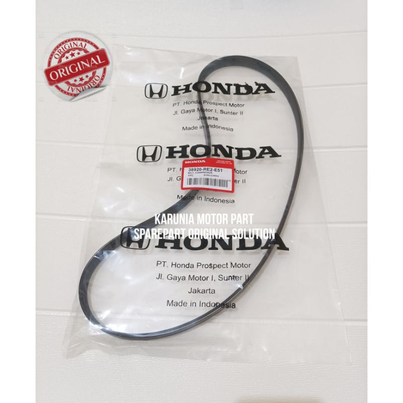 Jual V-Belt Fanbelt Fan Belt Tali Kipas Honda Brio Mobilio 2014-2015 5PK 1119 Original Genuine ...