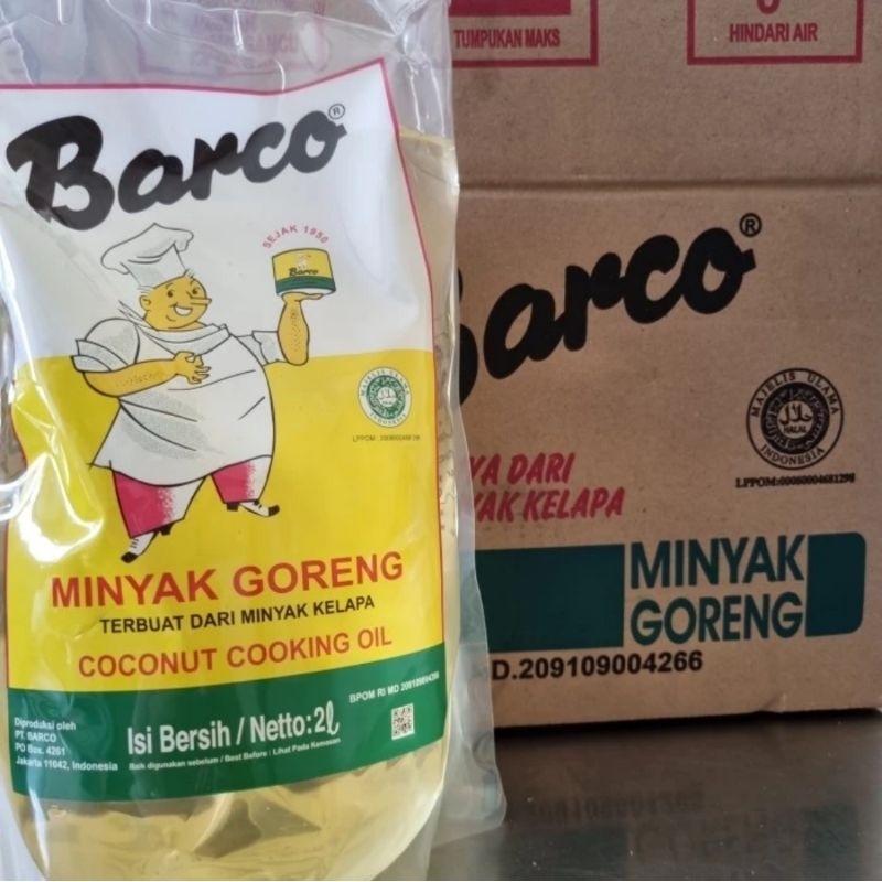 Jual Barco minyak goreng kelapa 2 liter/ coconut cooking oil Barco 2 ...