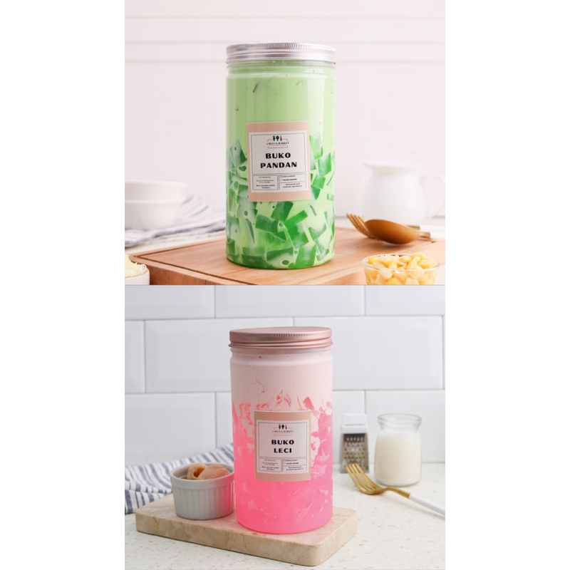 Jual Buko Pandan Creamy Buko Leci 600ml/1 liter | Shopee Indonesia