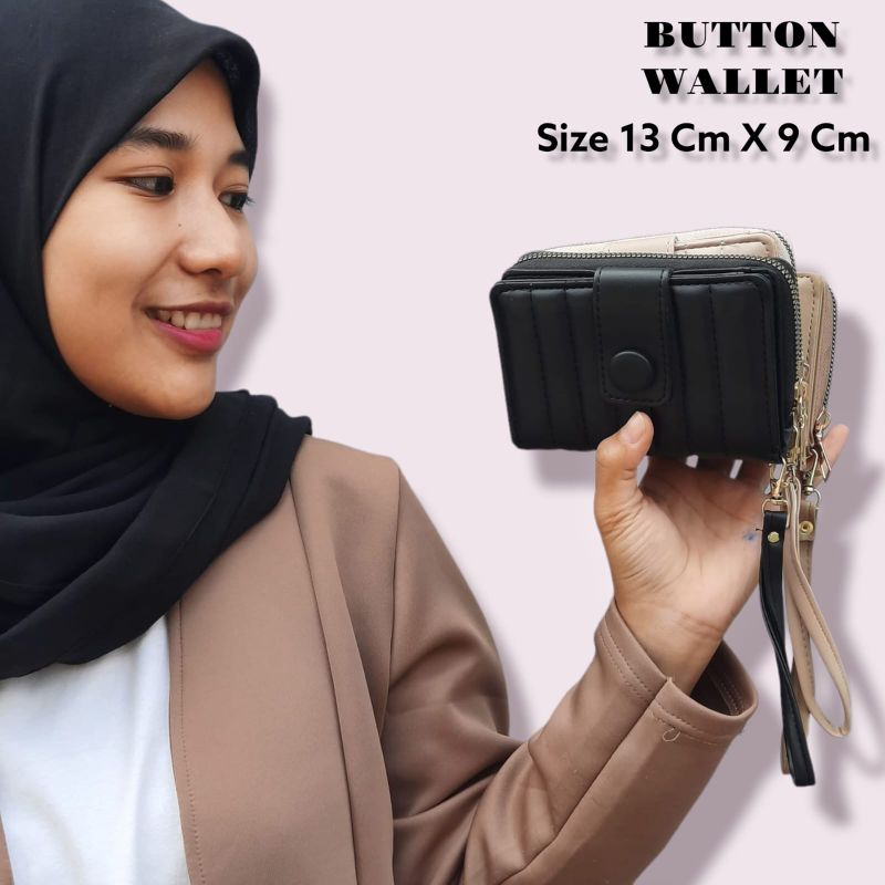 Jual DOMPET MINI BUTTON WALLET | Shopee Indonesia