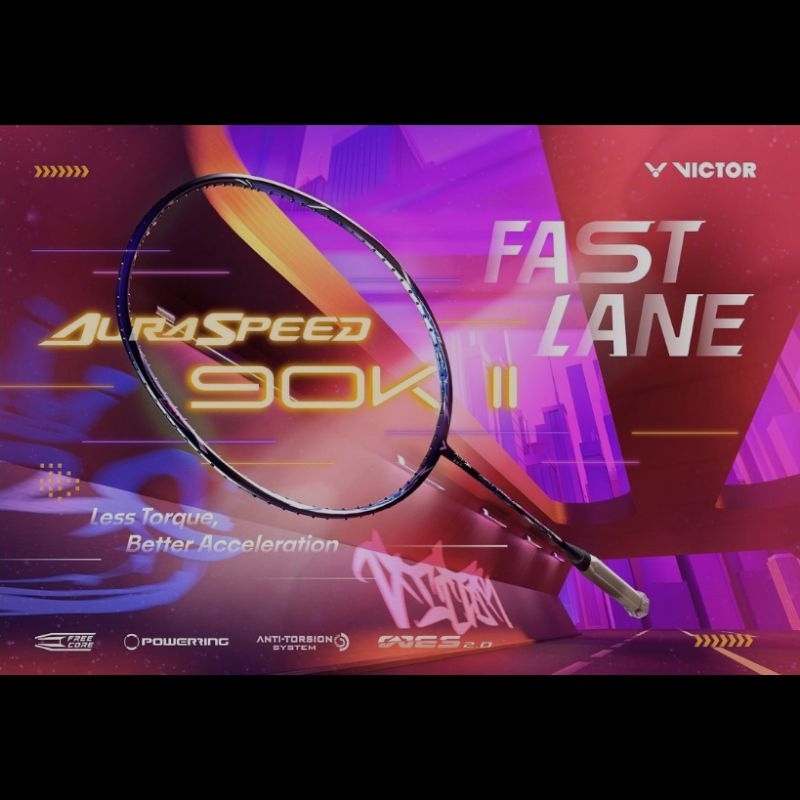 Jual Raket Badminton Victor AURASPEED 90 K II / ARS 90 K II Original ...