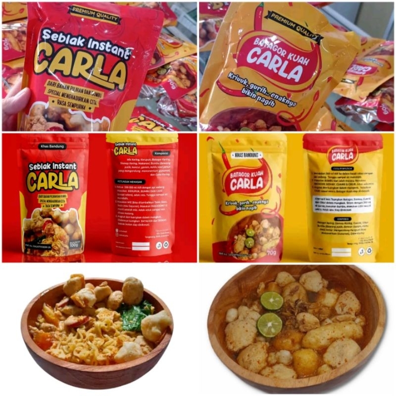 Jual Batagor kuah carla / seblak instan carla / seblak instan batagor ...
