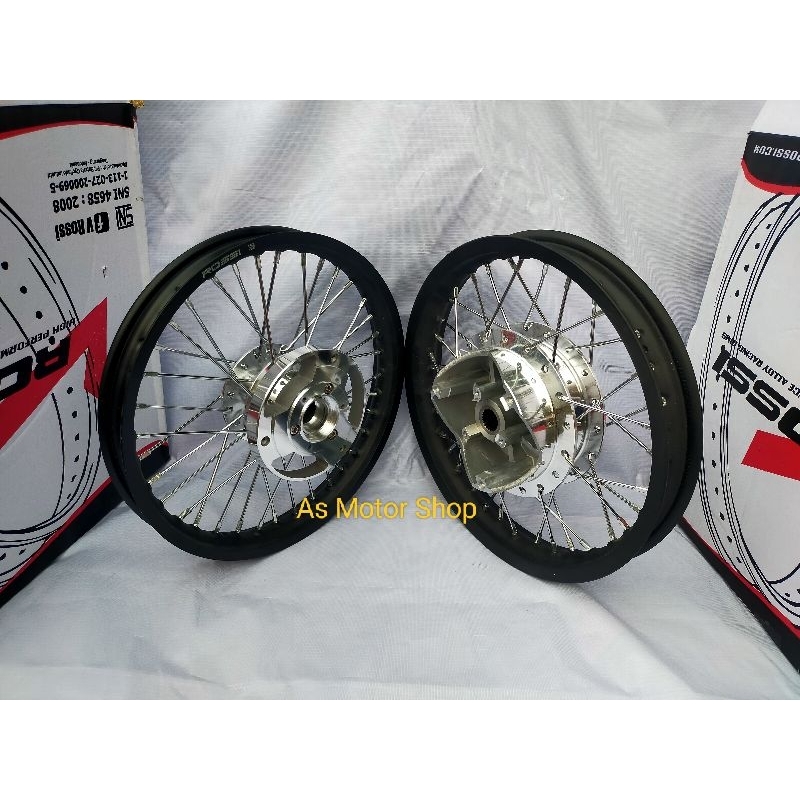 Jual VELG SEPASANG MEREK ROSSI UKURAN 140 - 160 RING 14 TROMOL SET ...