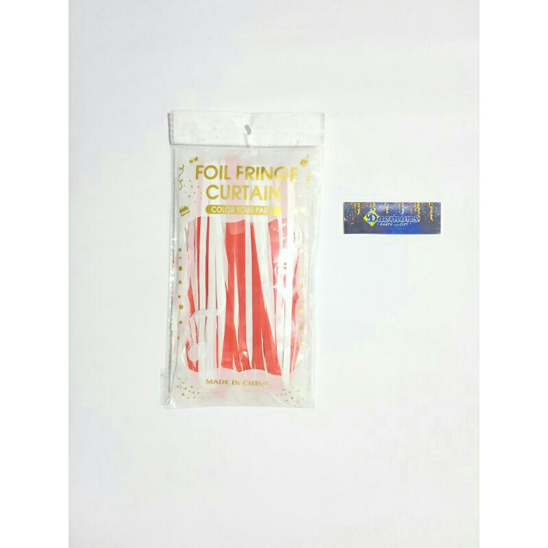 Jual TIRAI RUMBAI MERAH PUTIH / TIRAI FOIL / DEKORASI BACKGROUND ...