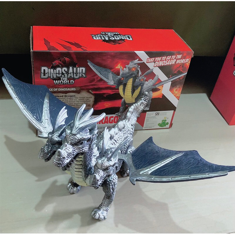 Jual Mainan Naga dragon anak 3kepala | Shopee Indonesia