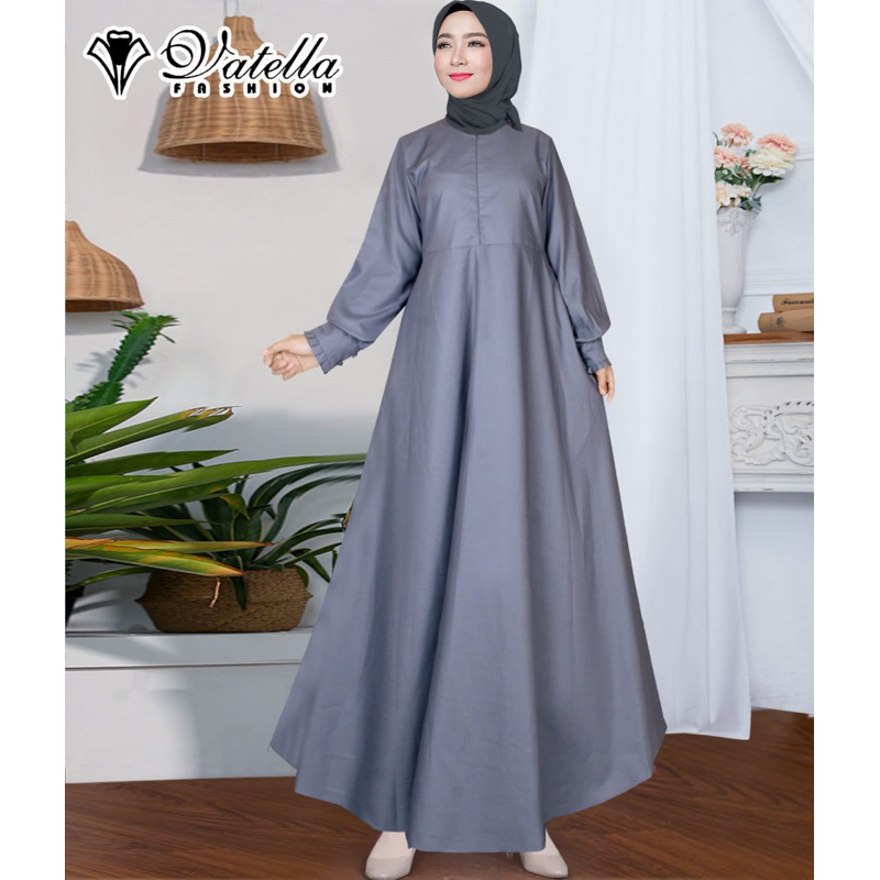 Jual GAMIS TOYOBO PART 1 by Vatella || DRESS MUSLIM POLOS | Shopee ...