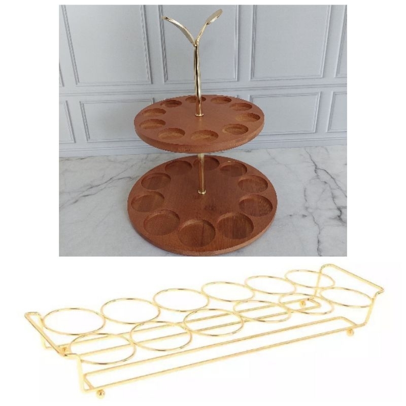 Jual Tempat air mineral rak air mineral Rak Gelas Gold Stainless Mewah ...