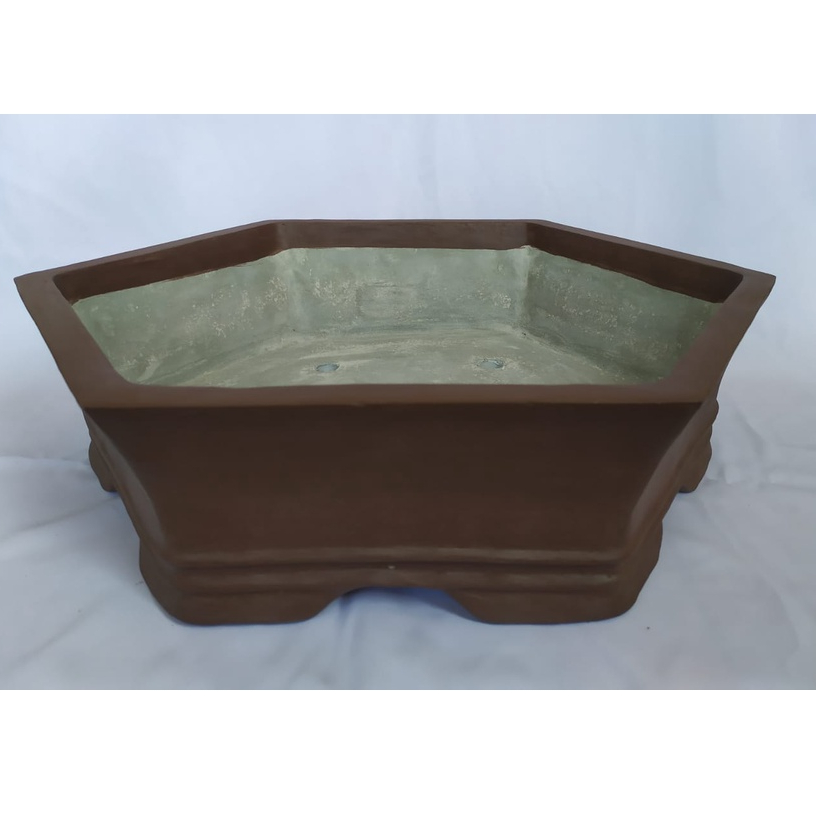 Jual Pot Bonsai Segi Enam D45CM Pot Semen Berkwalitas Pot Tanaman Pot ...