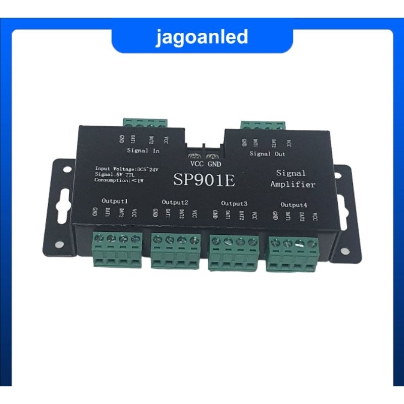 Jual SP901E SPI Signal Amplifier TTL Splitter Repeater Adressable LED ...