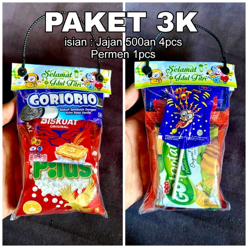Jual 10pcs TAS PARSEL MINI SNACK LEBARAN ( SUDAH TERMASUK JAJAN ) THR ...