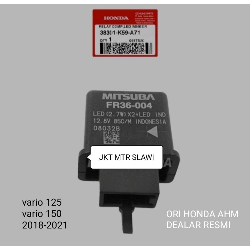 Jual 38301-K59-A71 flasher,relay comp led winker vario 125,vario 150 ...