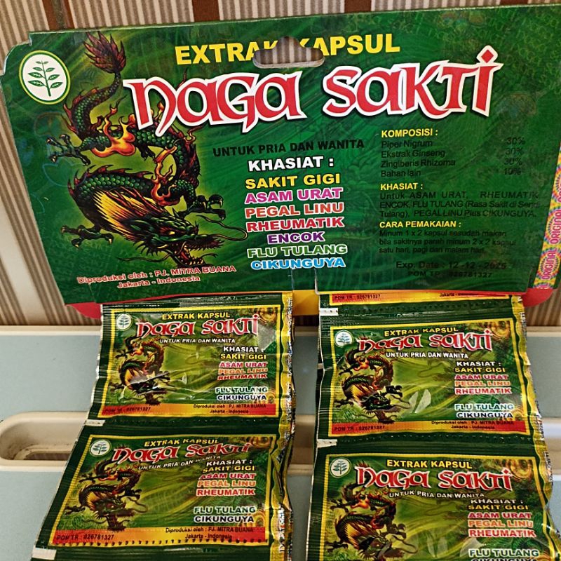 Jual KAPSUL NAGA SAKTI OBAT FLU TULANG OBAT ENCOK OBAT RHEUMATIK (1 ...