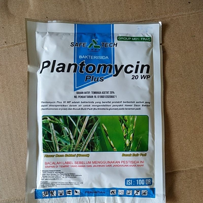 Jual BAKTERISIDA Plantomycin plus 20 wp 100 gr | Shopee Indonesia