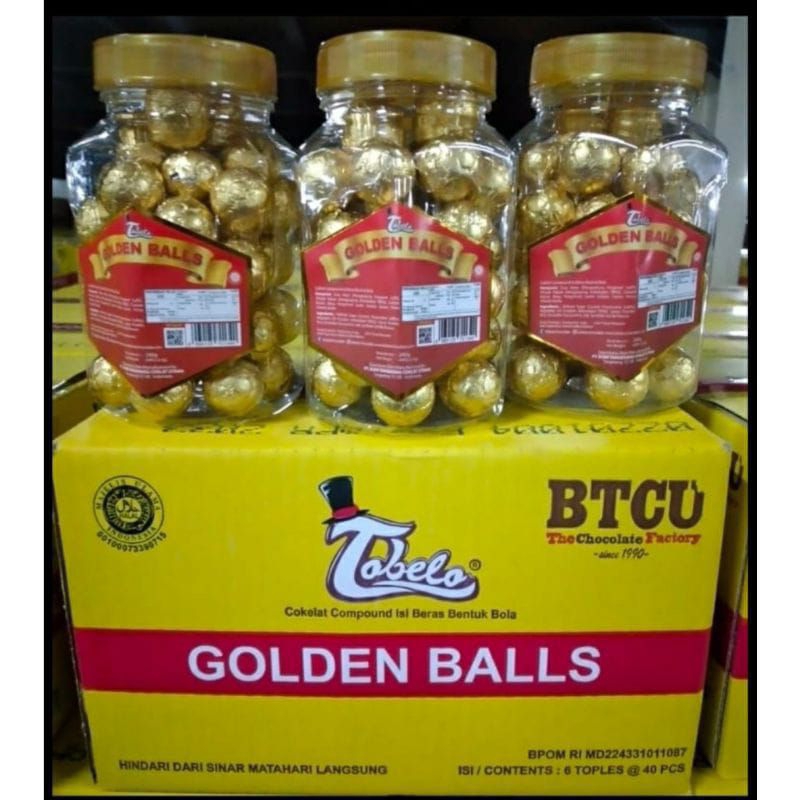 Jual TOBELO GOLDEN BALLS 1 DUS ISI 6 TOPLES @40 | Shopee Indonesia