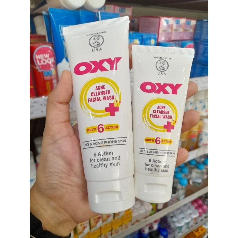 Jual OXY ACNE CLEANSER FACIAL WASH multi 6 action OILY & ACNE PRONE ...