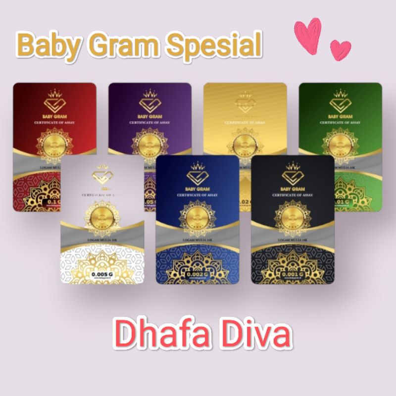 Jual Baby Gram Baby Gold Emas Mini Gold Logam Mulia 24 Karat | Shopee ...