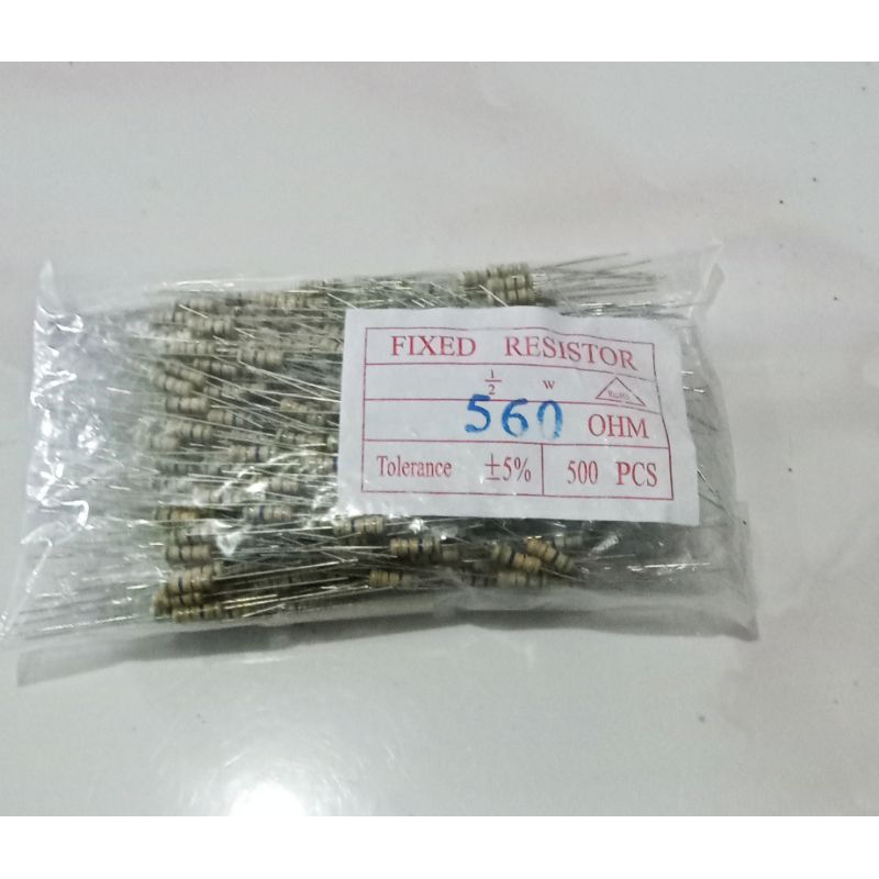 Jual Resistor 1/2W 560 Ohm 500 Pcs | Shopee Indonesia