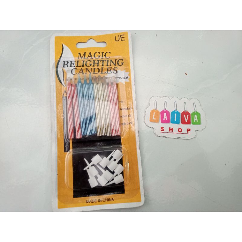 Jual Magic Relighting candles (Lilin Magic) | Shopee Indonesia