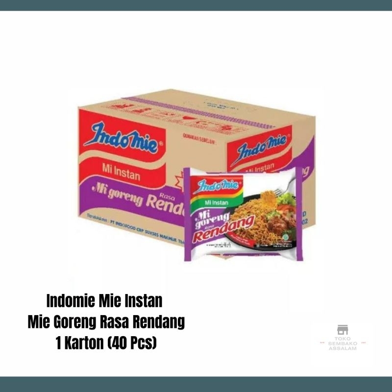 Jual Indomie Rendang 1 Karton / Indomie Goreng Rendang 1 Dus / Indomie ...