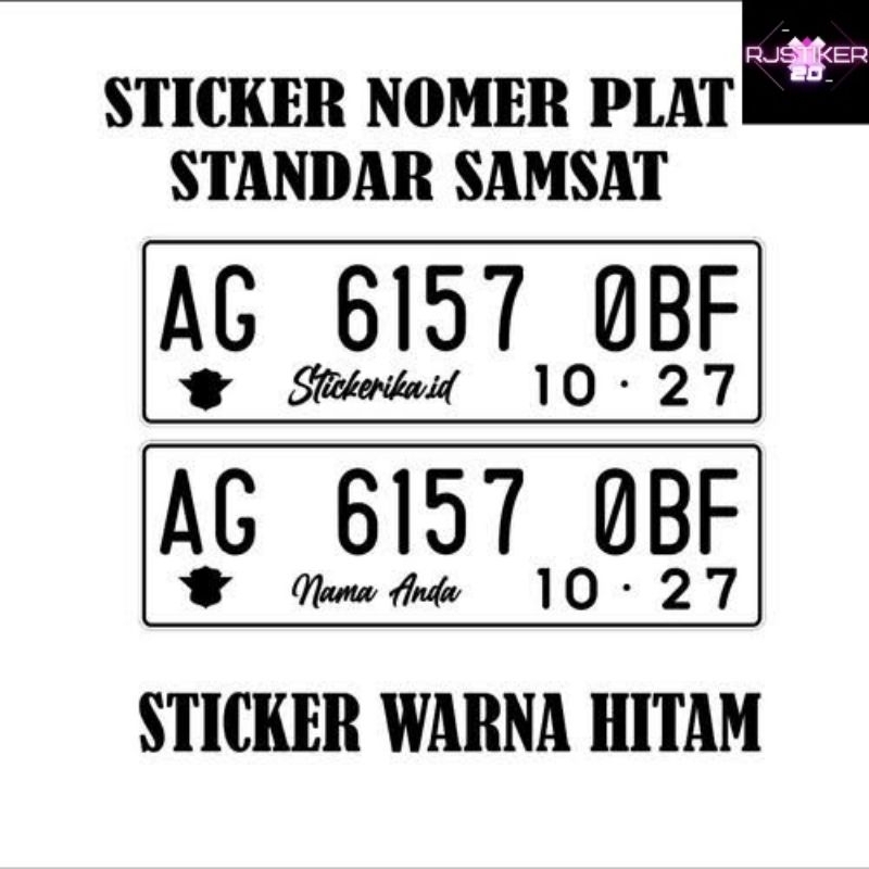 Jual Sticker Plat untuk Motor / Mobil | Shopee Indonesia