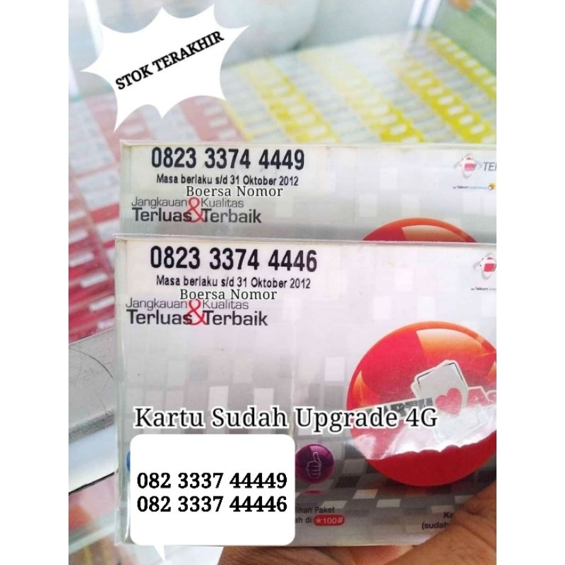 Jual Kartu As Cantik Triple Kwartet Rapi Nomor lama / Kartu Perdana Nomor Cantik Telkomsel ...