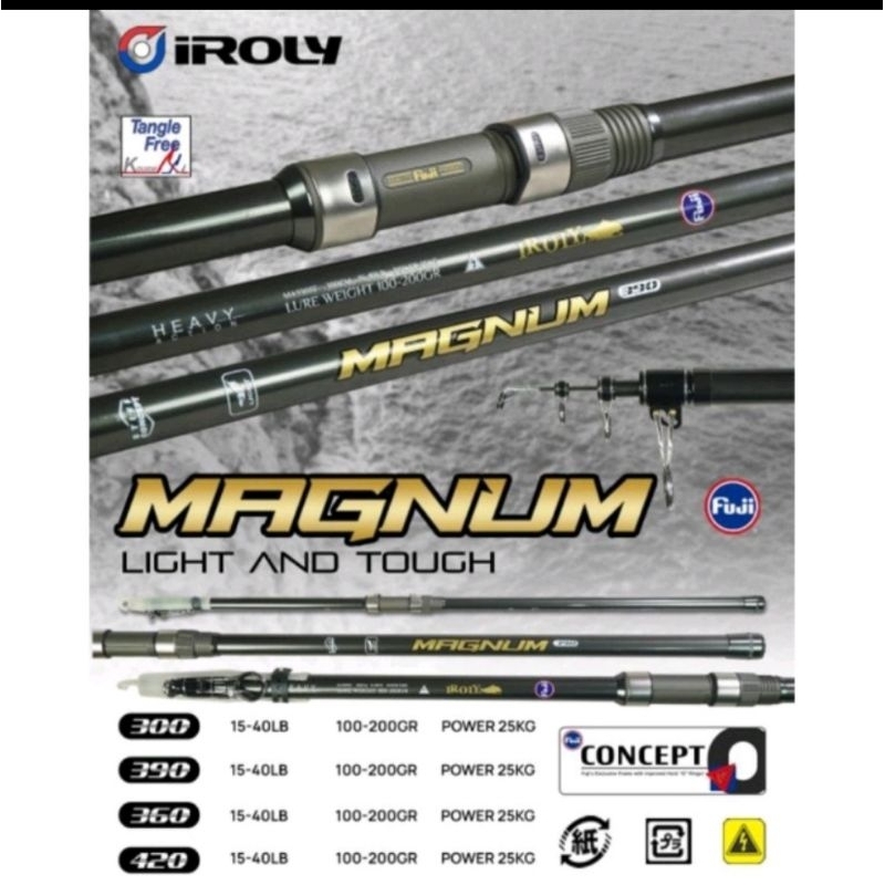 Jual Iroly magnum 360&390 power carbon surf full fuji | Shopee Indonesia