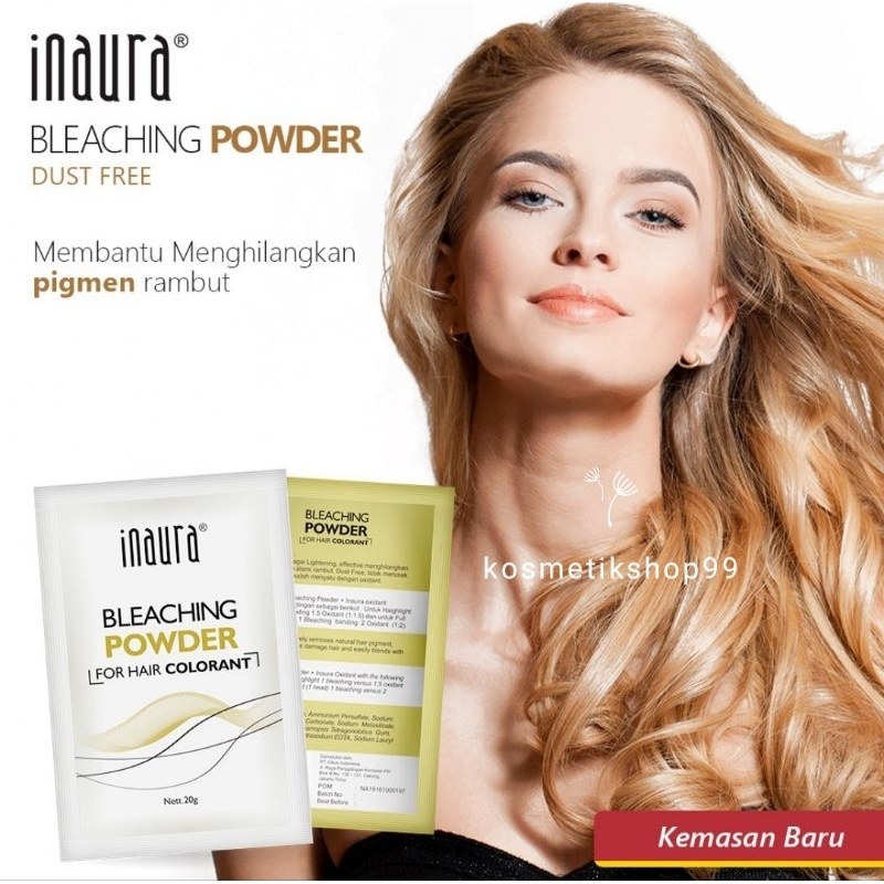 Jual Inaura Bleaching Powder Sachet 20gr | Shopee Indonesia