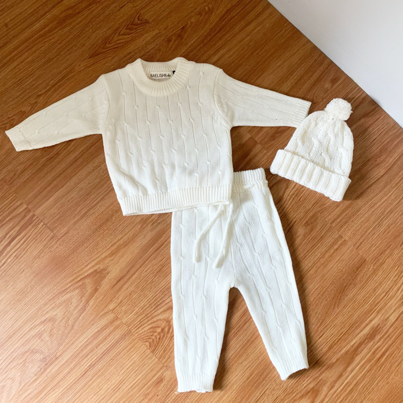 Jual IED EDITION KNIT SET BAYI / ONE SET RAJUT / SETELAN BAJU NEWBORN ...