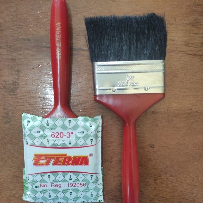 Jual kuas cat eterna 620 ( bulu hitam ) ukuran 3inc (7,5cm) | Shopee ...