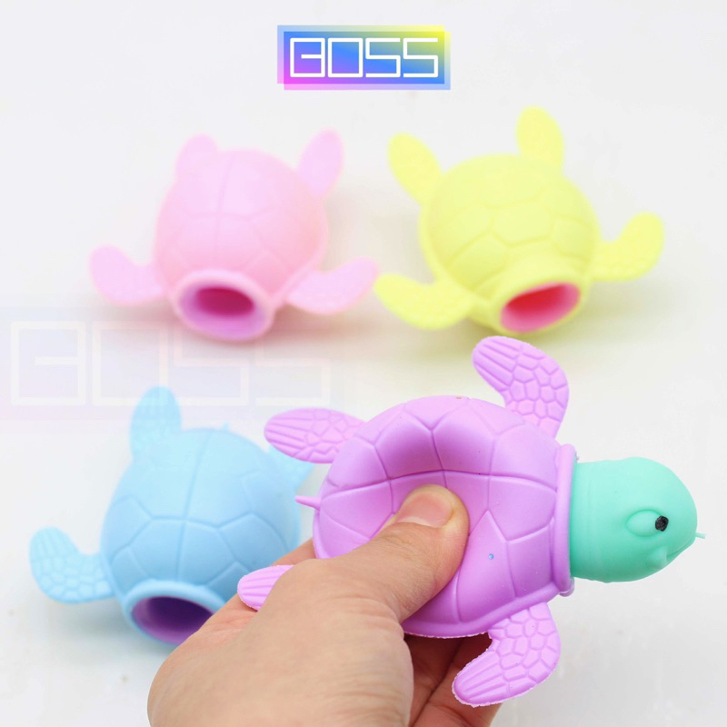 Jual BOSS-Mainan Squishy Pop It Viral Turtle Kura” Anti stress mainan ...