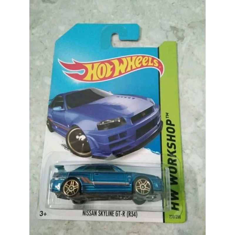 Jual Hot Wheels Nissan Skyline R34 Biru | Shopee Indonesia