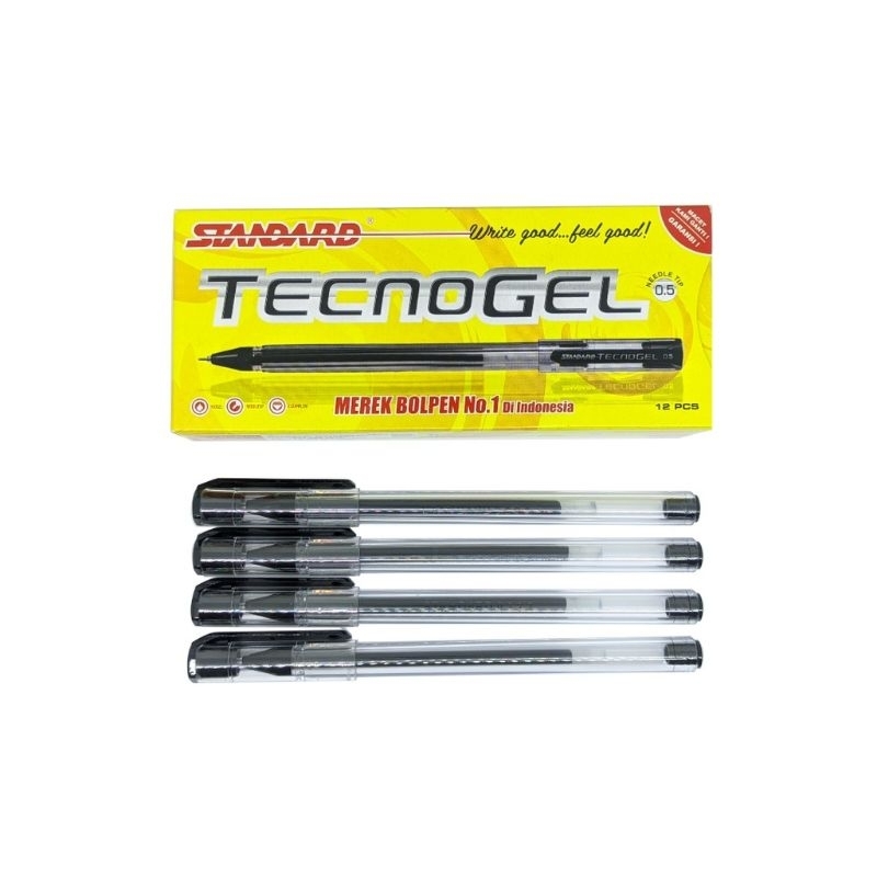 Jual PULPEN STANDARD TECNOGEL 0.5 mm Bolpen Pulpen Bolpoin (per Lusin ...