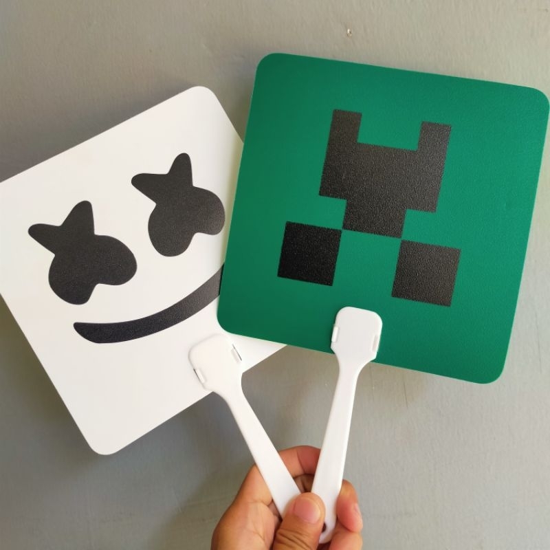 Jual Kipas Pvc Sablon 2 Sisi 1 Warna desain custom | Shopee Indonesia