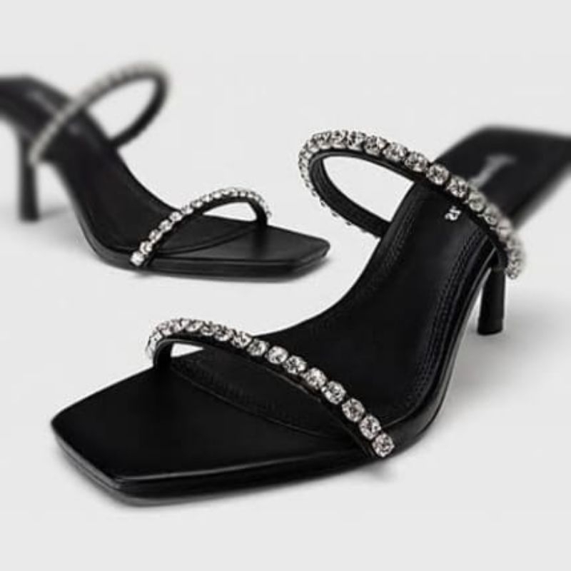 Jual Series AR 04 Sandal Wanita High Heels Pesta Hak Lancip 7 Cm ...