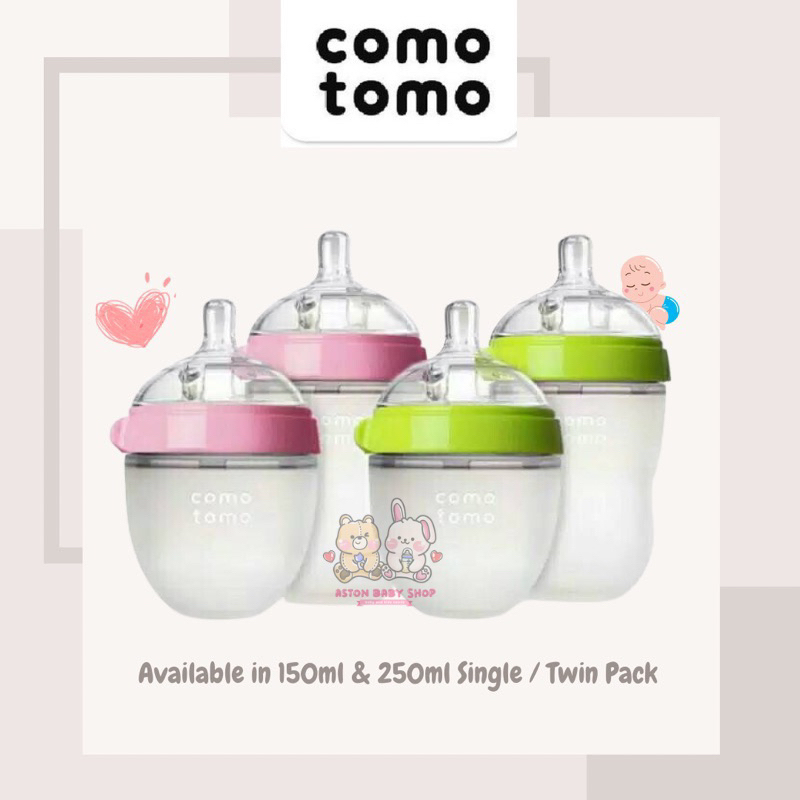 Jual Comotomo Botol Susu 150 ml 250 ml Single & Twin Pack Comotomo Baby ...