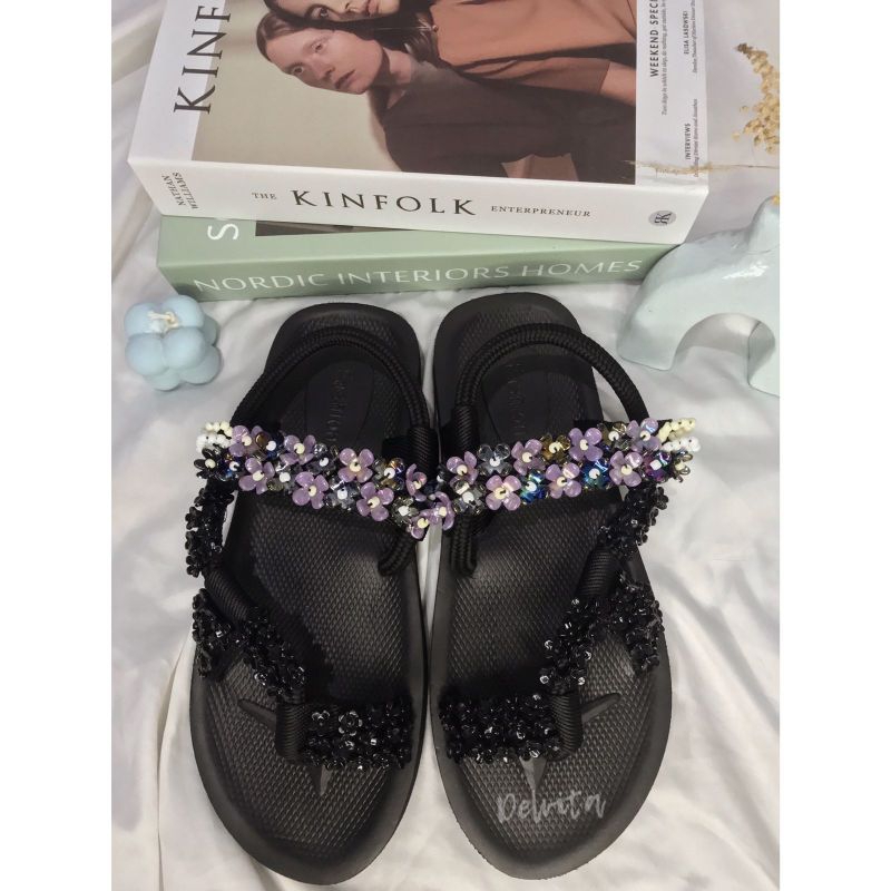 Jual Geraldine Sandal Sendal Manik Lucu Untuk Main Cewe Wanita ...