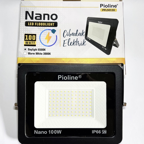 Jual LAMPU SOROT LED FLOOD LIGHT PIOLINE NANO 10 / 20 / 30 / 50 / 100 W | Shopee Indonesia