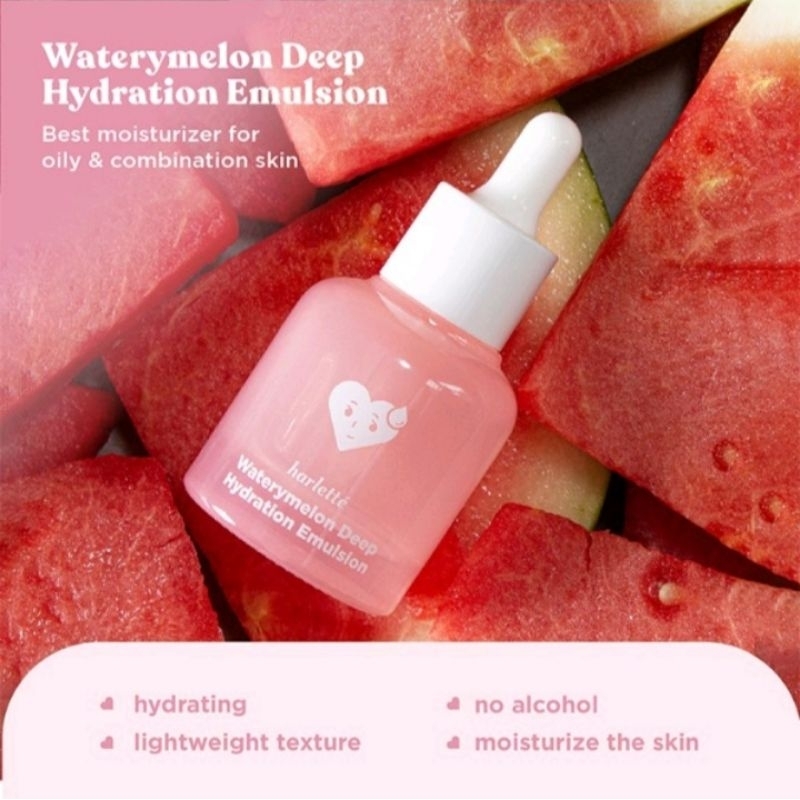Jual Harlette Waterymelon deep hydration Emulsion 30 ml original ...