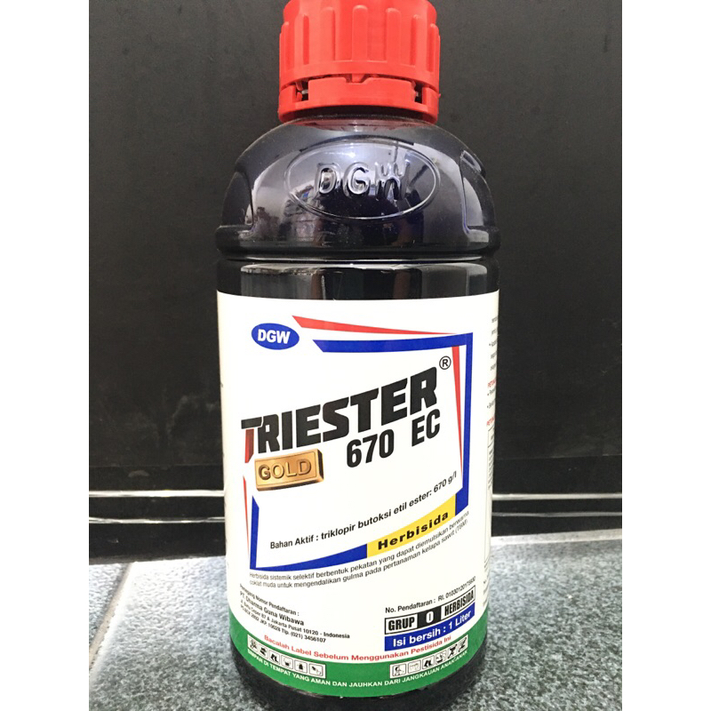 Jual TRIESTER GOLD 670 EC 1 Liter bahan aktif : triklopir butoksi etil ...