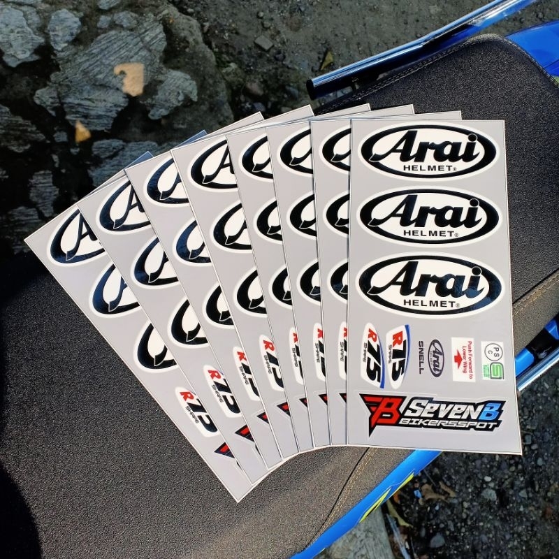 Jual STIKER SET ARAI STICKER LOGO FULLSET ARAI VZ RAM 4 5 PEMANIS ...
