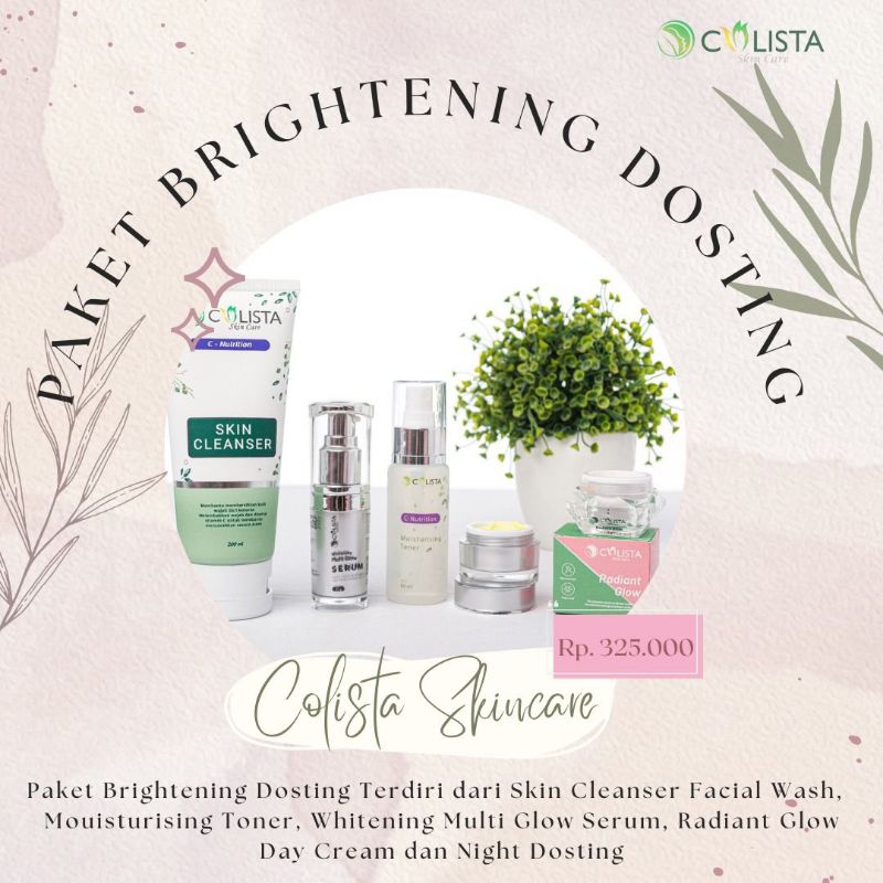 Jual paket Brightening dosting Colista skincare (paket flek dan ...