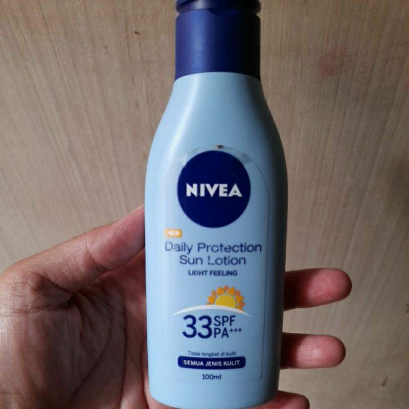 Jual Nivea Daily Protection Sun Lotion SPF 33 PA+++ 100ml | Shopee ...