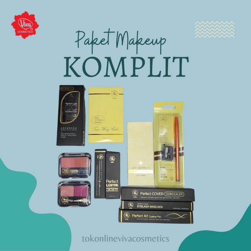 Jual Paket Make Up Cantik Lengkap Viva Cosmetics | Shopee Indonesia