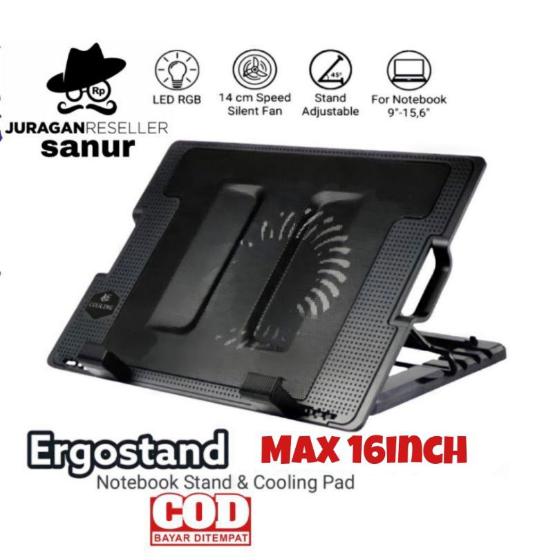 Jual Meja Kipas laptop R one notebook Ace Cooling ergostand high speed ...