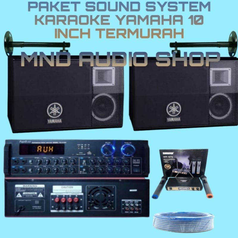 Jual PAKET SOUND SYSTEM KARAOKE YAMAHA 10 INCH | Shopee Indonesia