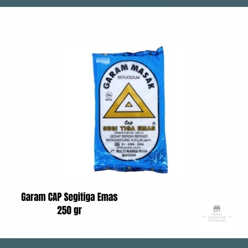 Jual Garam segitiga 250 gr / Garam Cap Segitiga Emas 250 gr / Garam ... Jual Garam segitiga 250 gr / Garam Cap Segitiga Emas 250 gr / Garam ...