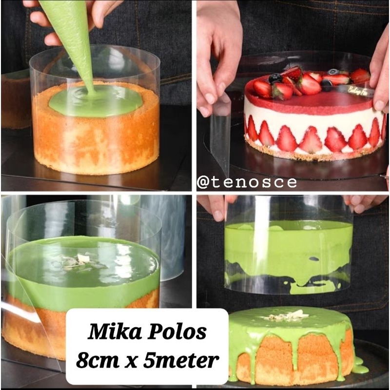 Jual Mika Pinggiran Polos Kue Cake Mie Fu Shou Tebal Kaku Ulang Tahun ...